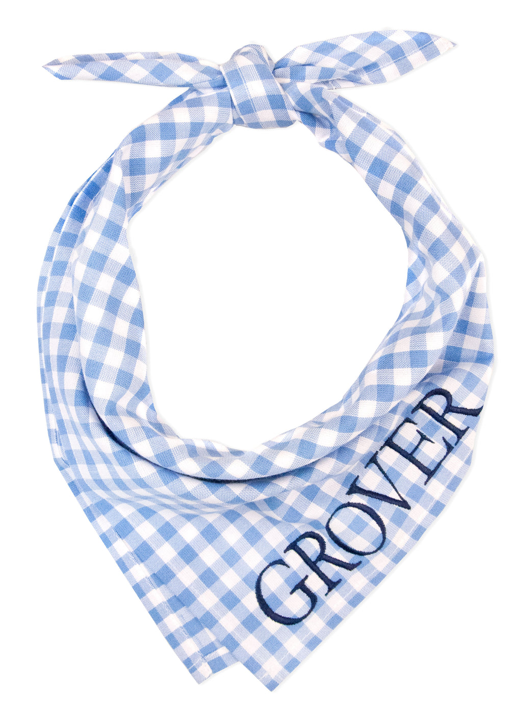 Crew LaLa Periwinkle Picnic Plaid Dog Bandana